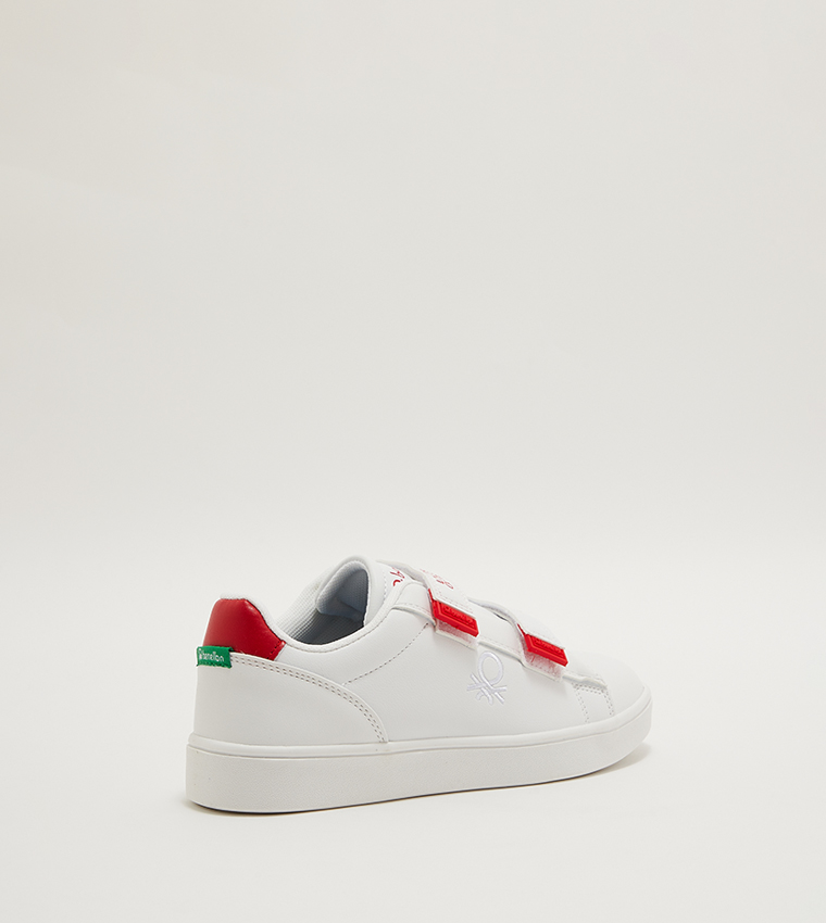 Buy United Colors Of Benetton PENN DOUBLE LTX Low Top Sneakers In White ...