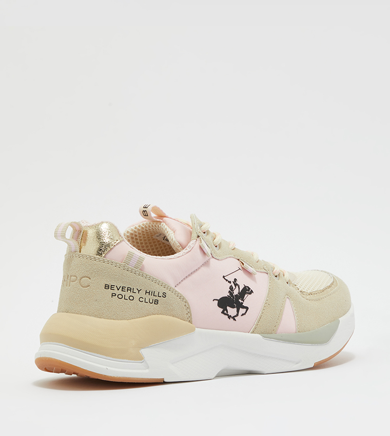 Buy Beverly Hills Polo Club Lace Up Casual Shoes In Beige | 6thStreet UAE