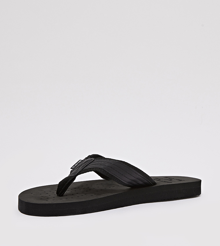 Buy Beverly Hills Polo Club Basic Solid Flip Flops In Black | 6thStreet ...