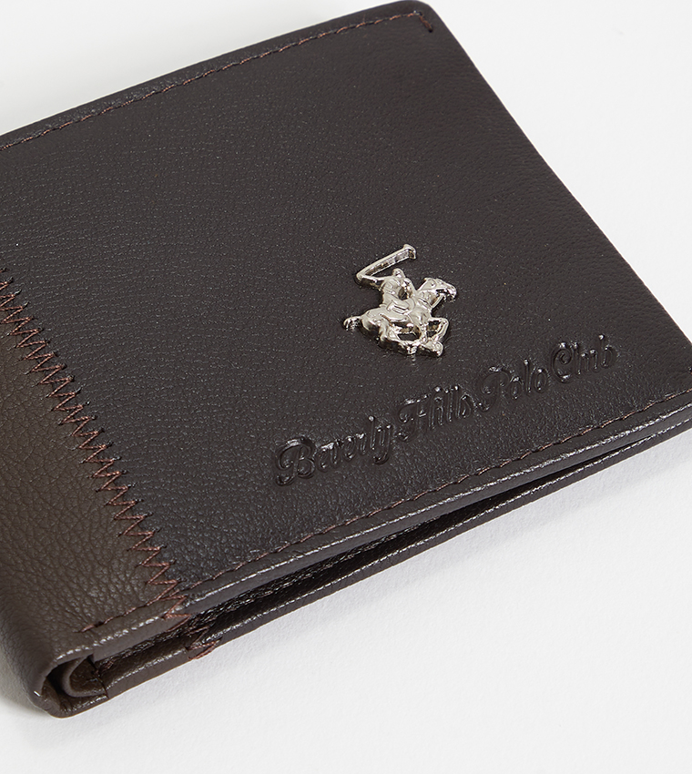 Buy Beverly Hills Polo Club Logo Detail Bi Fold Wallet In Brown ...
