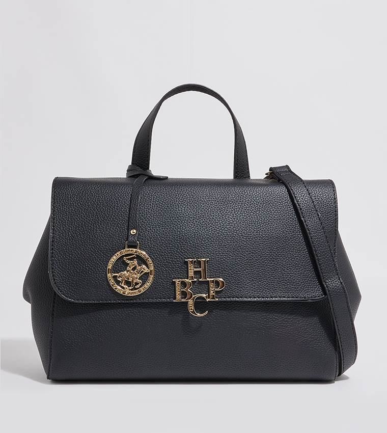 Buy Beverly Hills Polo Club Logo Detail Top Handle Bag With Sling In ...