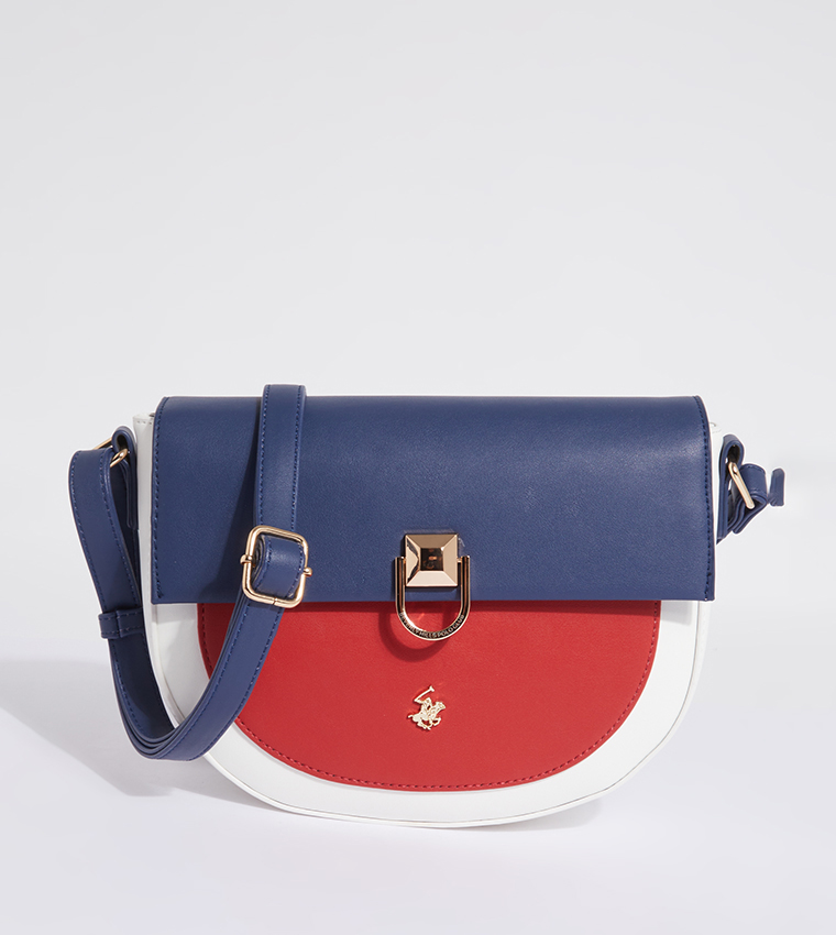 Buy Beverly Hills Polo Club Color Block Flap Crossbody Bag In Multiple ...