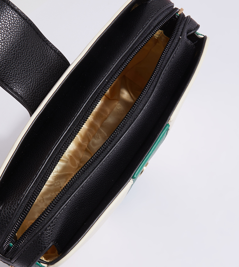 Buy Beverly Hills Polo Club Color Block Logo Detail Crossbody Bag In ...