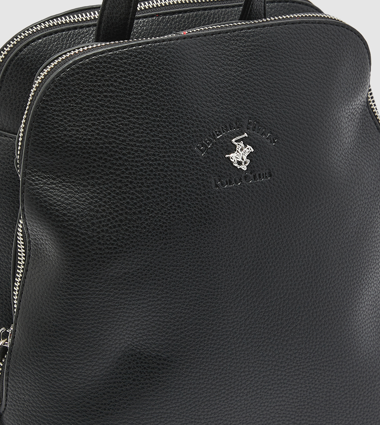 Buy Beverly Hills Polo Club Backpack Black In Black | 6thStreet Qatar