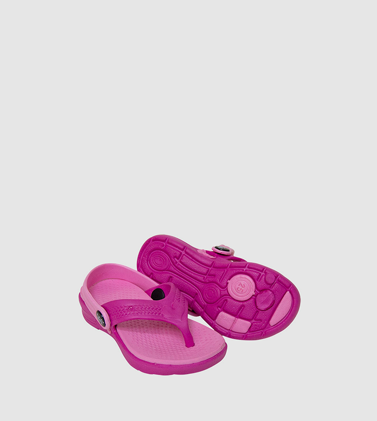 Buy SOK Color Block Slingback Flip Flops In Purple | 6thStreet Saudi Arabia