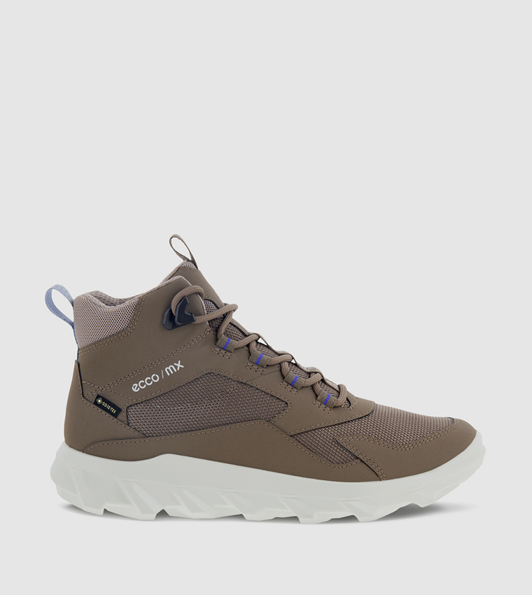 Buy ECCO MX Mid Top Lace Up Shoes In Beige | 6thStreet UAE