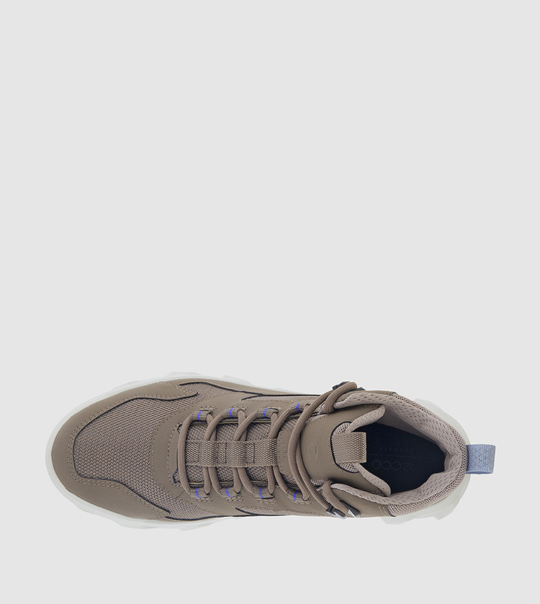 Buy ECCO MX Mid Top Lace Up Shoes In Beige | 6thStreet UAE