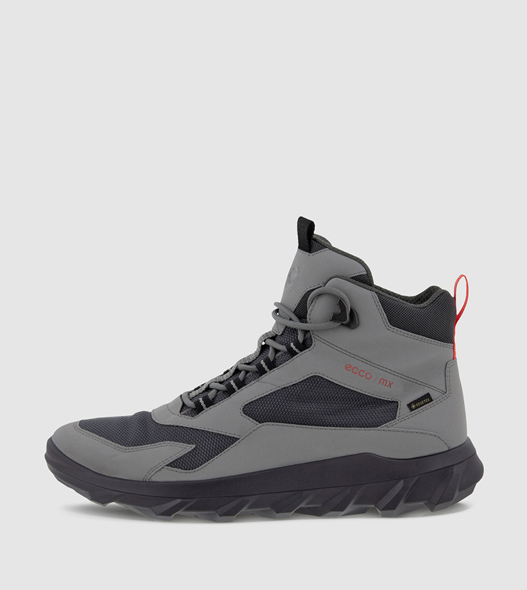 Buy ECCO Mx Gtx Tex Mid Top Sneakers In Grey | 6thStreet UAE