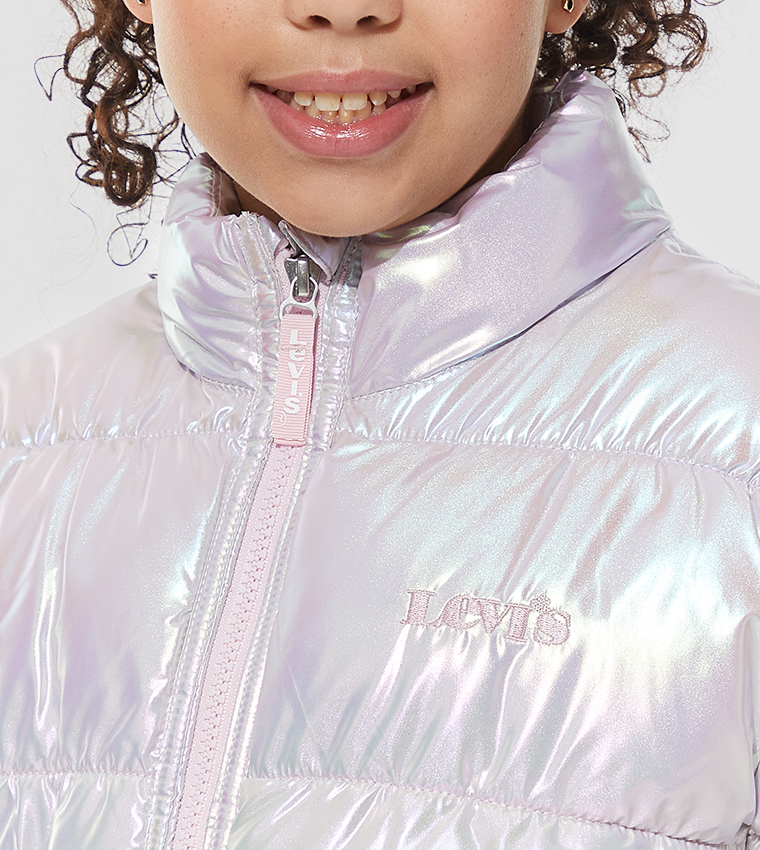 Buy Levi's Girls Boxy Shiny Puffer Jacket In Multiple Colors ...
