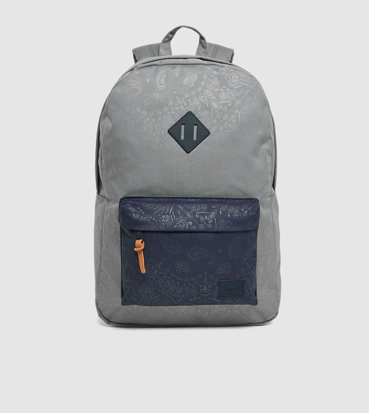 Buy Herschel Heritage 600D Poly Gry/Pctban Backpack Grey In Grey ...
