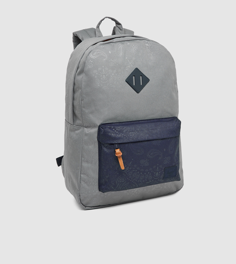 Buy Herschel Heritage 600D Poly Gry/Pctban Backpack Grey In Grey ...