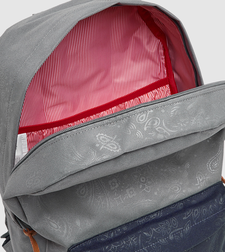 Buy Herschel Heritage 600D Poly Gry/Pctban Backpack Grey In Grey ...