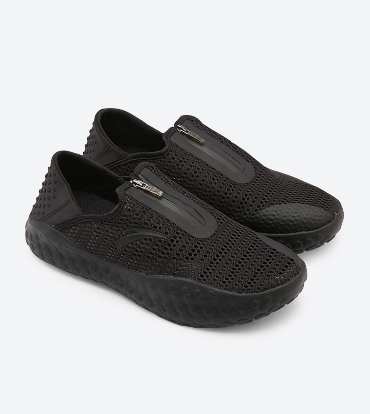 Buy Anta Mesh Details Round Toe Outdoor Shoes Black 82926610 1 In Black ...