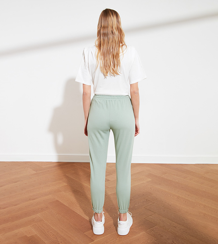Buy Trendyol Basic Jogger Thin Sweatpants In Mint | 6thStreet Bahrain