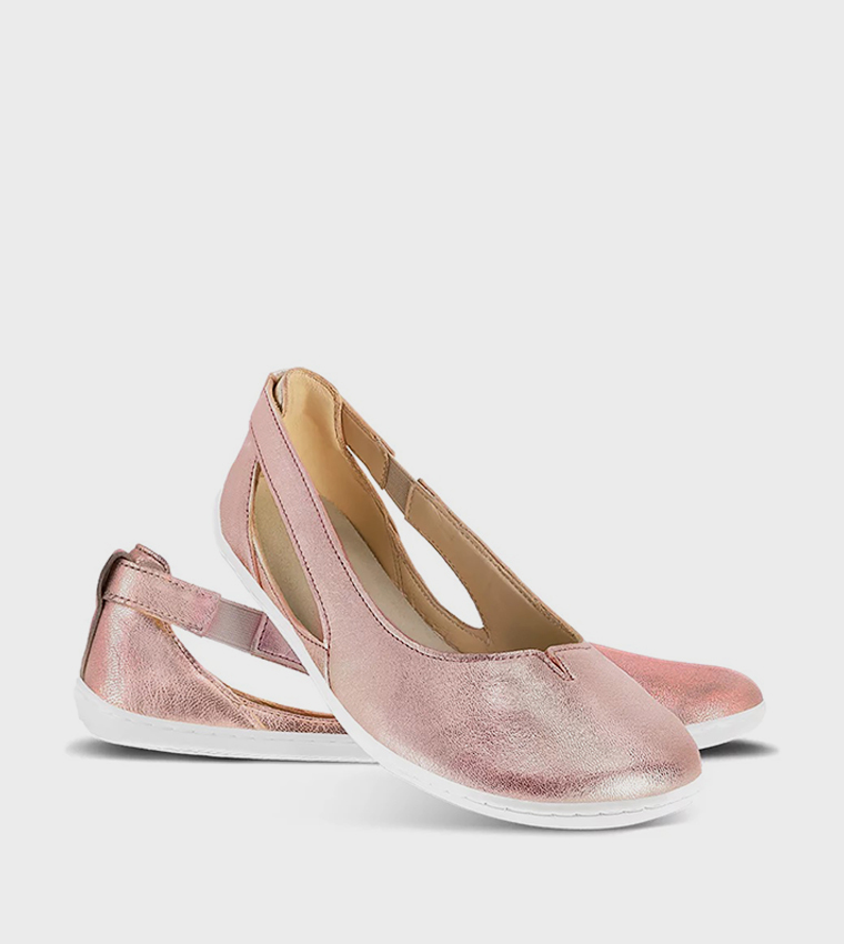 Buy BeLenka BELLISSIMA 2.0 Round Toe Ballerinas In Gold | 6thStreet UAE