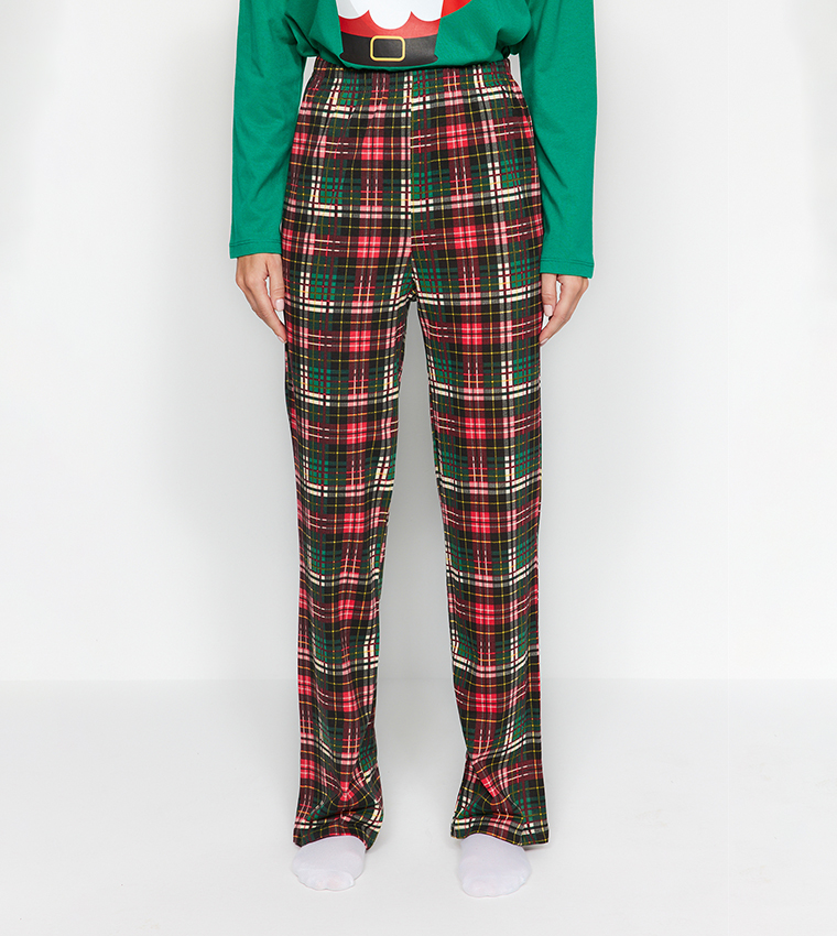 Buy Trendyol Christmas Theme Pajama Set In Multiple Colors | 6thStreet UAE