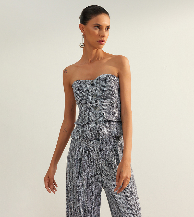 Buy Trendyol Sequin Strapless Bustier In Multiple Colors | 6thStreet ...