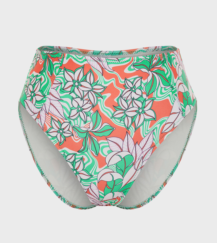 Buy Trendyol Floral Patterned High Rise Bikini Bottom In Multiple ...