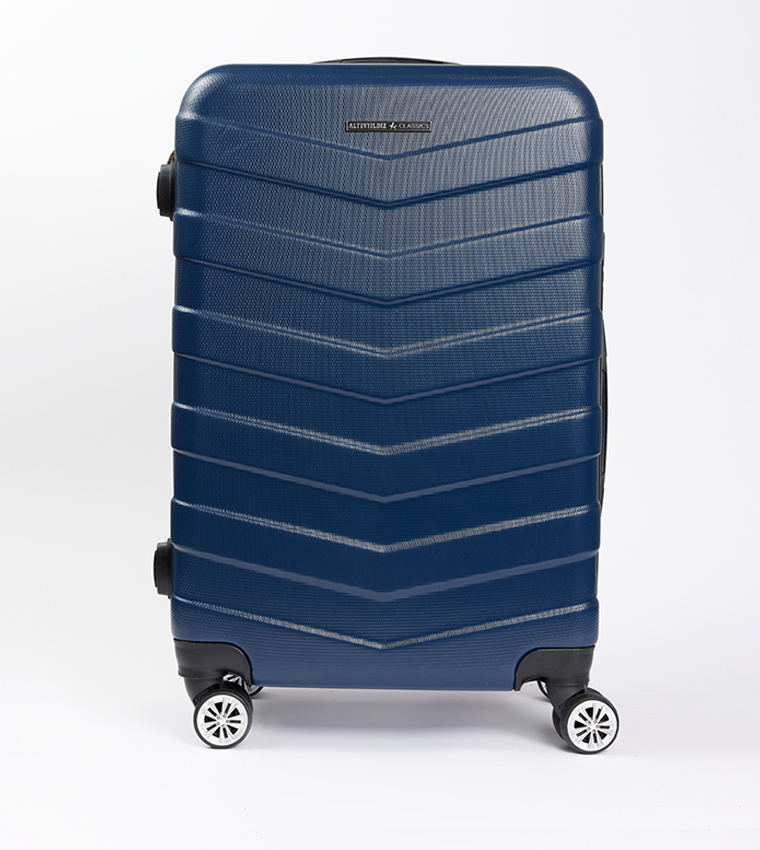 Buy ALTINYILDIZ CLASSICS Hard Shell Trolley Medium In NAVY BLUE ...
