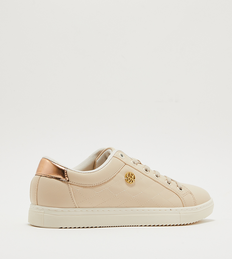 Buy U.S. Polo Assn. TIGGY 3FX Lace Up Low Top Sneakers In Beige ...