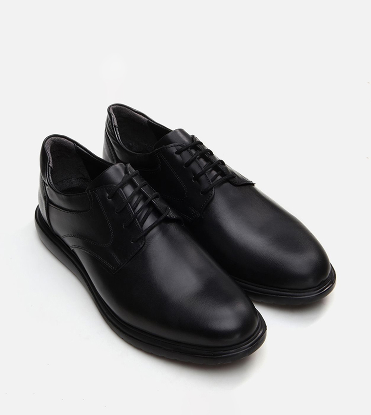 Buy Yaya By Hotiç Outlet Genuine Leather Derby Shoes In Black ...