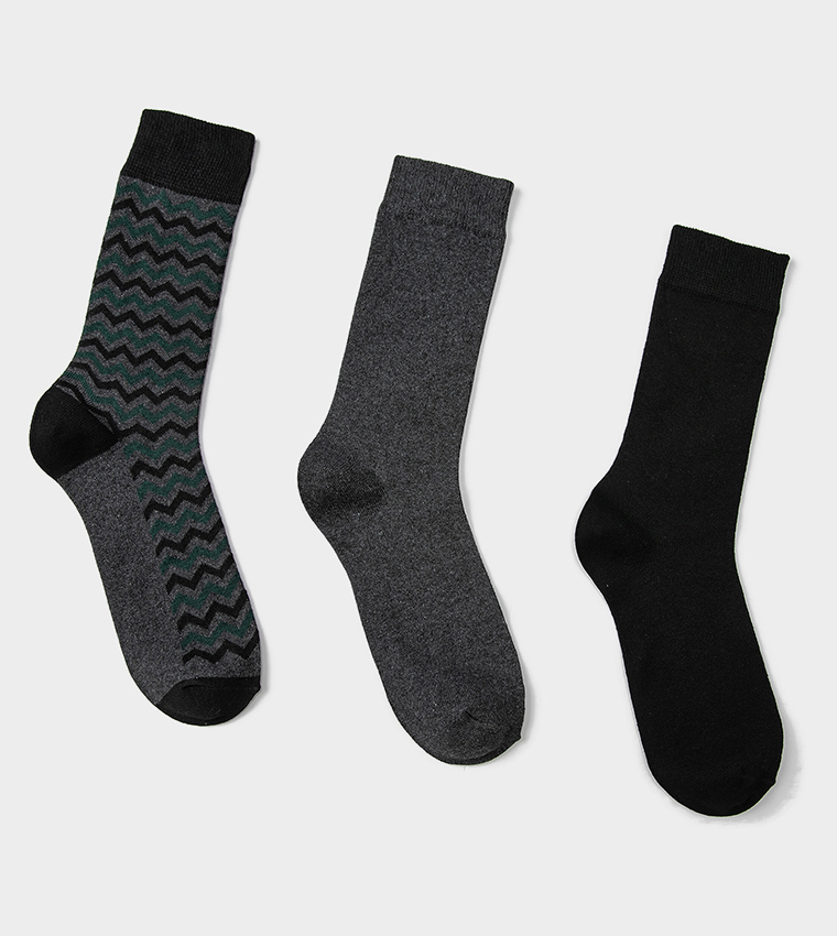 Buy Koton 3 Pack Socket Socks In Multiple Colors | 6thStreet UAE