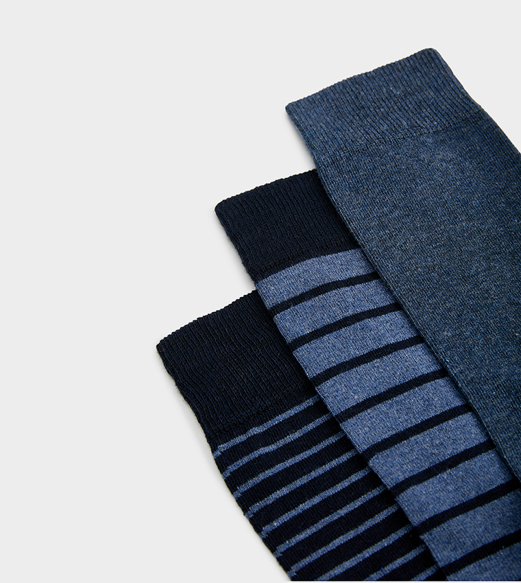 Buy Koton Pack Of 3 Crew Socks In Multiple Colors | 6thStreet Saudi Arabia