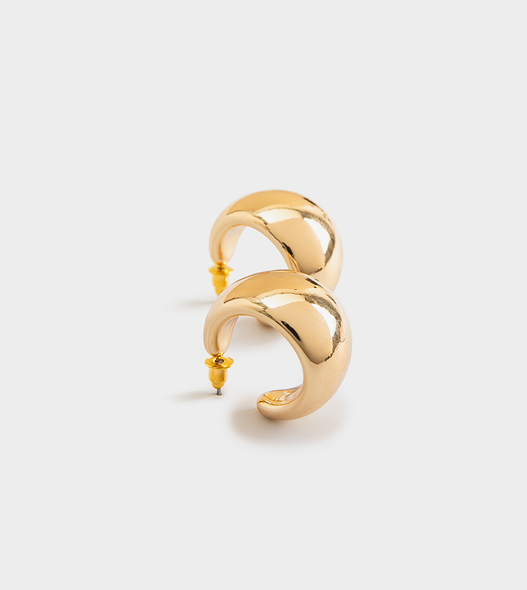 Buy Koton Hoop Earrings In Yellow | 6thStreet UAE
