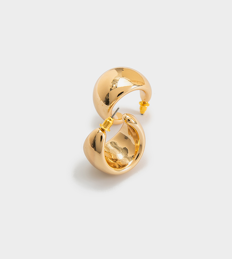 Buy Koton Hoop Earrings In Yellow | 6thStreet UAE