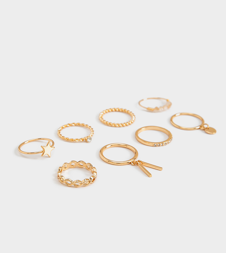Buy Koton Multipack Rings In Yellow | 6thStreet Saudi Arabia