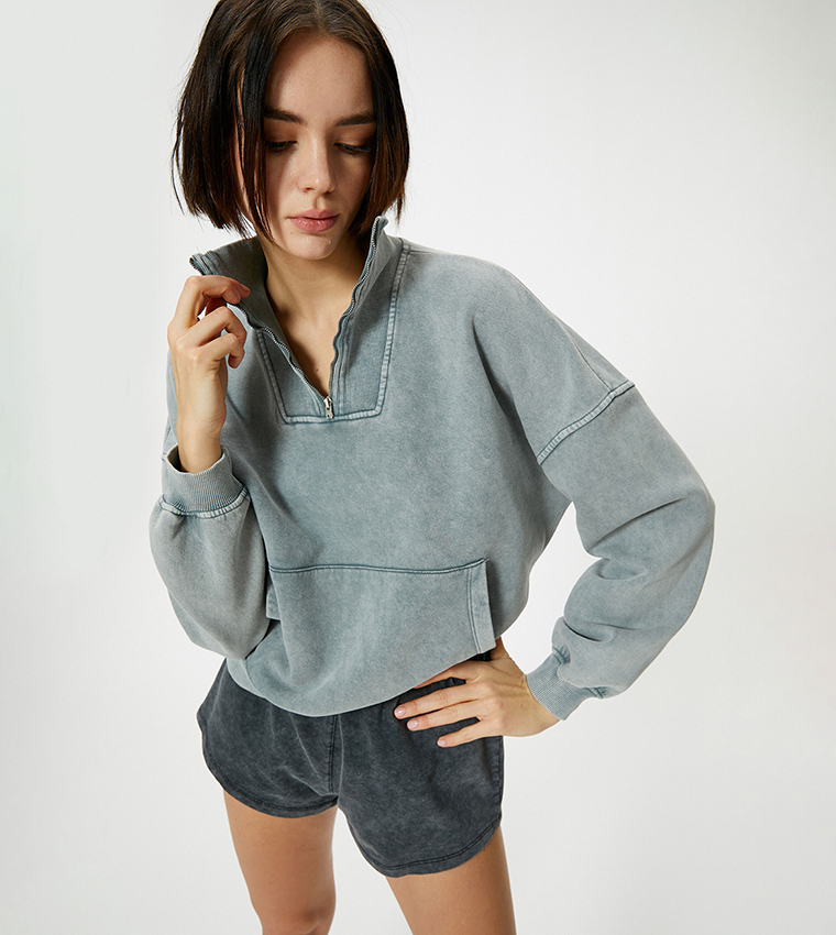 Half zipper sweatshirts store