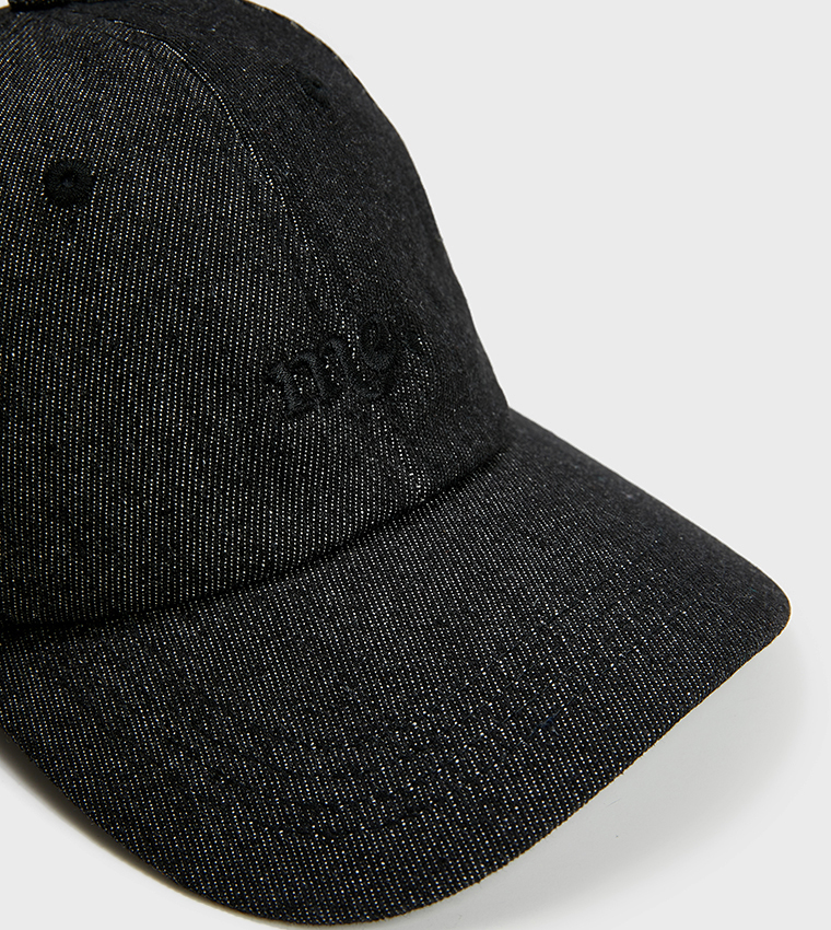 Buy Koton Textured Baseball Cap In Black | 6thStreet UAE