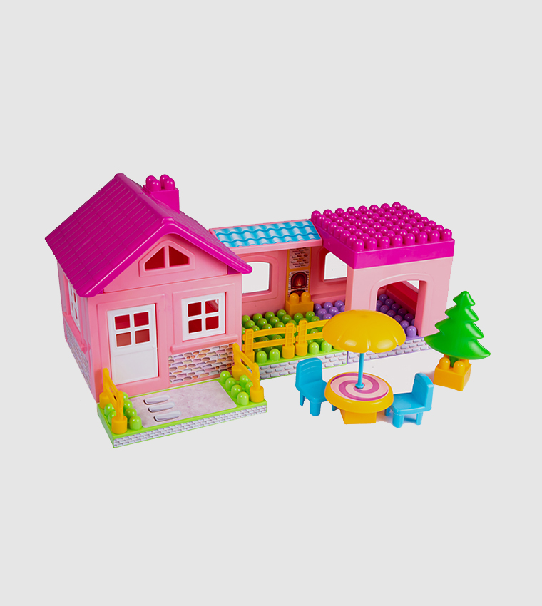 Buy Dede Single Storey House Blocks 36 Pieces In Multiple Colors ...