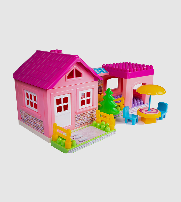 Buy Dede Single Storey House Blocks 36 Pieces In Multiple Colors ...