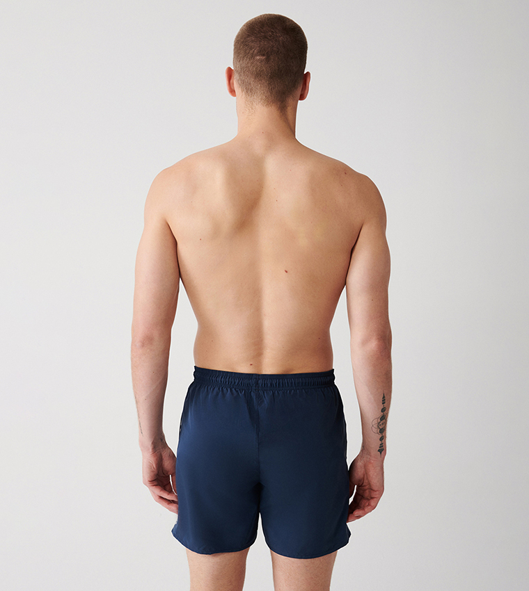 Buy Avva Solid Quick Dry Swim Shorts In Indigo | 6thStreet Saudi Arabia