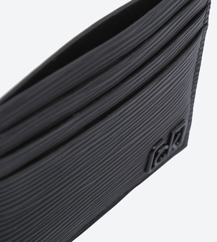 Buy Calvin Klein Leather Wallet For Men Black In Black | 6thStreet Kuwait