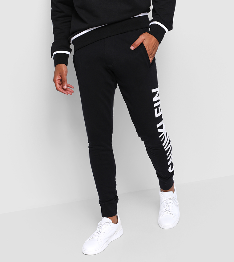 Buy Calvin Klein Puff Print Hwk Pant Black In Black | 6thStreet UAE