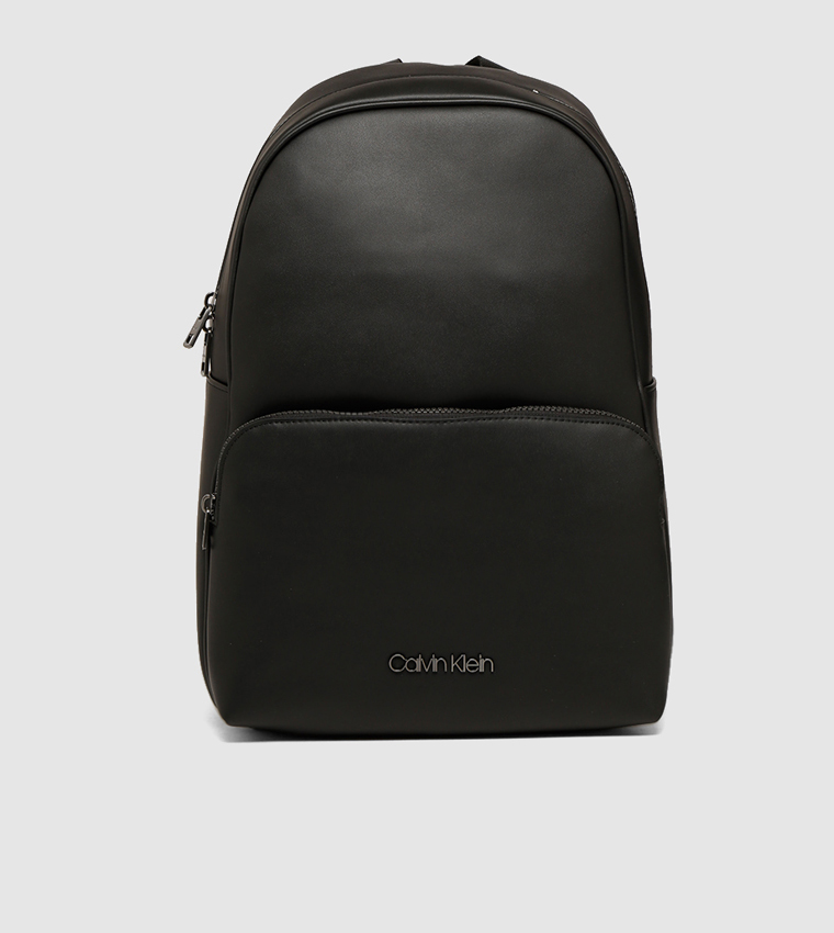 Buy Calvin Klein Ck Central Round Backpack Black In Black | 6thStreet Qatar
