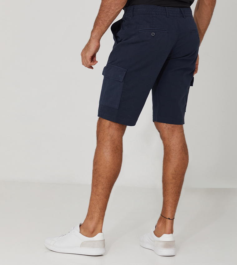 Buy Calvin Klein Button Closure With Belt Loop Pant In Black ...