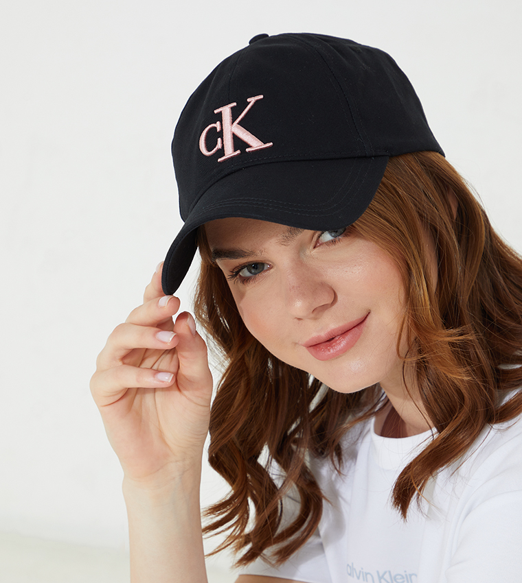 Buy Calvin Klein Logo Embroidered Cap In Black | 6thStreet UAE