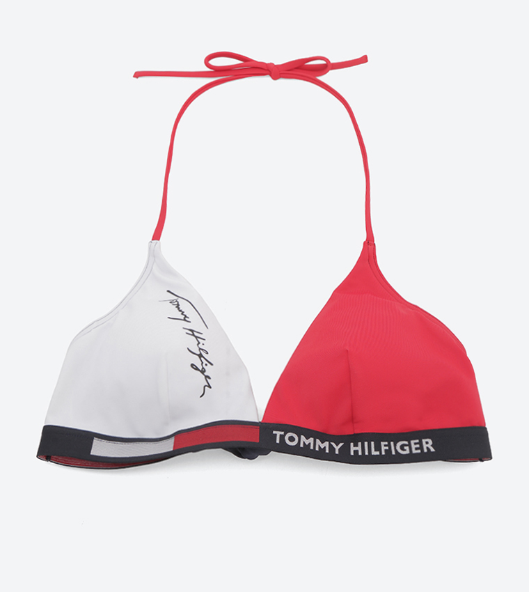 Buy Tommy Hilfiger Fixed Triangle Rp Triangle Bras Red Glare In Red ...