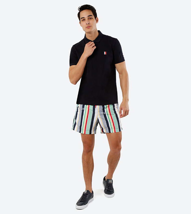 Buy Tommy Hilfiger Icon Mini Badge Regu Short Sleeves Polos Desert Sky ...