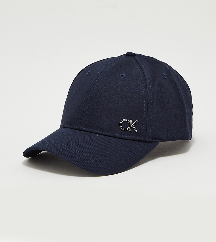 Buy Calvin Klein Monogram Logo Detail Baseball Cap In Navy | 6thStreet UAE