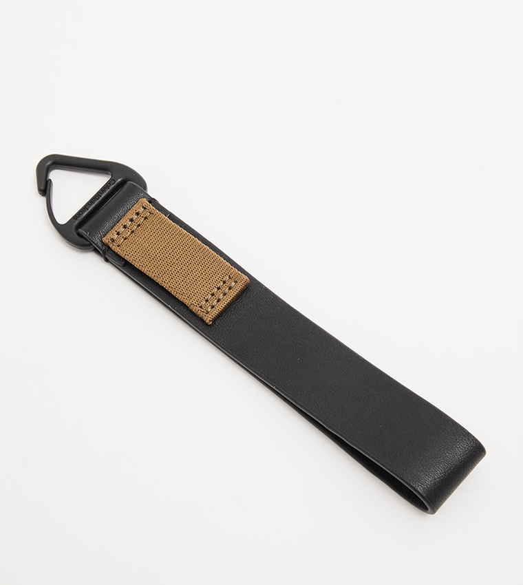 Buy Calvin Klein Logo Detailed Hardware Key Fob In Black | 6thStreet Qatar