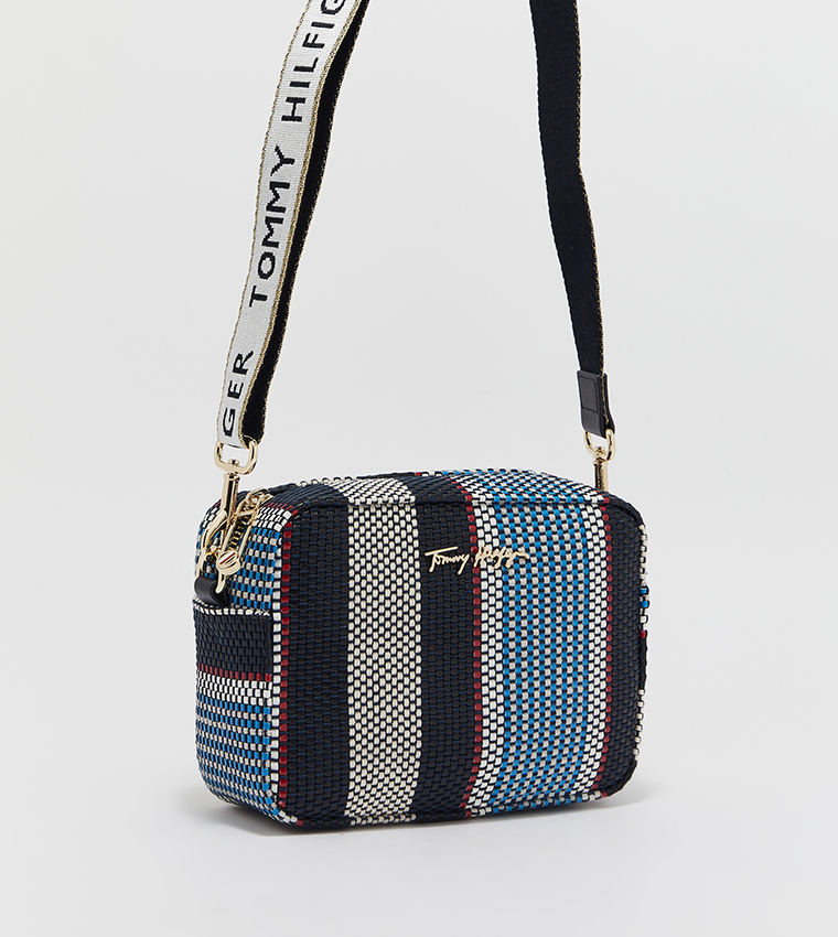 Buy Tommy Hilfiger Iconic Tommy Camera Cross Over Bag In Blue | 6thStreet Saudi Arabia