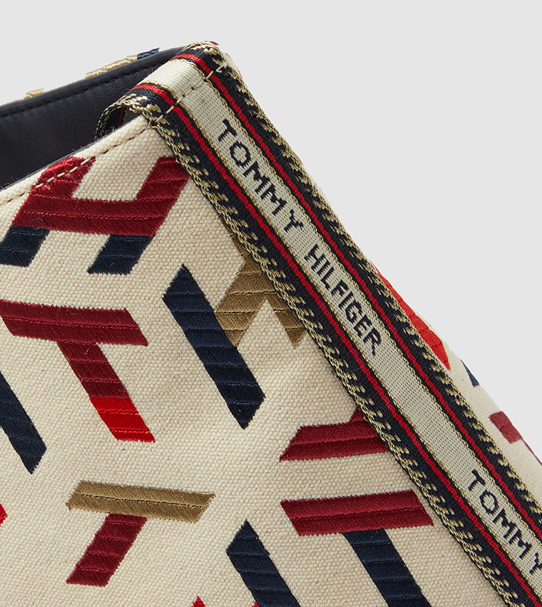 Buy Tommy Hilfiger Iconic Monogram Embroidery Tote In Multiple Colors | 6thStreet UAE