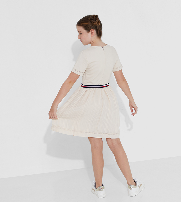 Buy Tommy Hilfiger Combi Dress Short Sleeve In Grey | 6thStreet Bahrain
