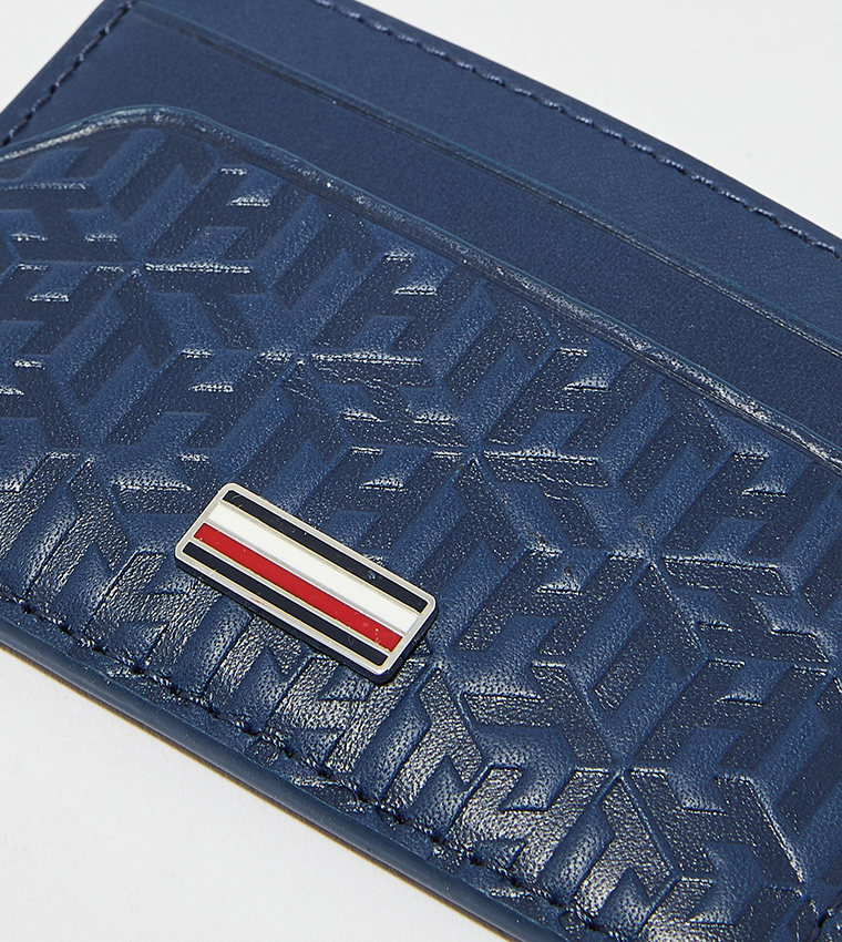 Buy Tommy Hilfiger Premium Mono Card Holder In Blue | 6thStreet Qatar