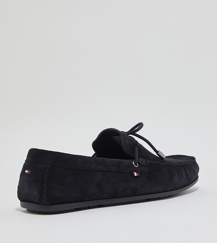 Buy Tommy Hilfiger Corporate Suede Loafers In Blue | 6thStreet Saudi Arabia