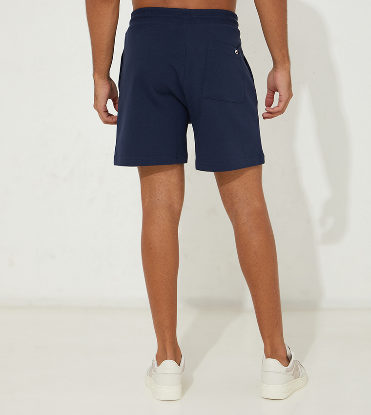 Buy Tommy Hilfiger Entry Flag Relaxed Fit Shorts In Blue | 6thStreet ...